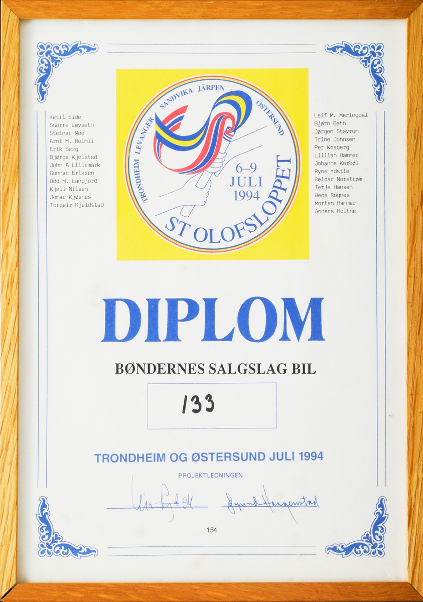 Diplom - Sverresborg Trøndelag Folkemuseum / DigitaltMuseum