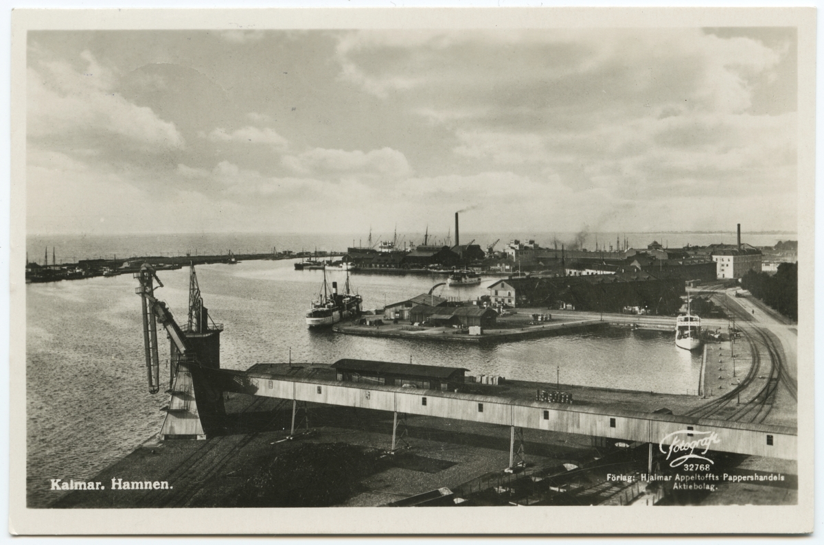 Kalmar hamn. - Järnvägsmuseet / DigitaltMuseum