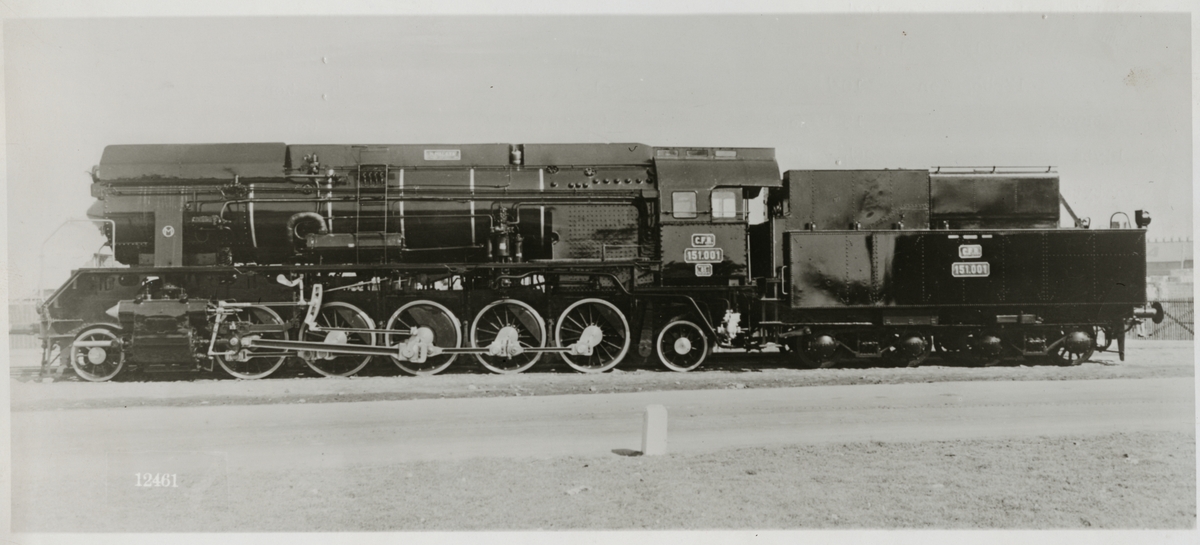 Caile Ferate Române, CFR lok 151.001. - Järnvägsmuseet / DigitaltMuseum