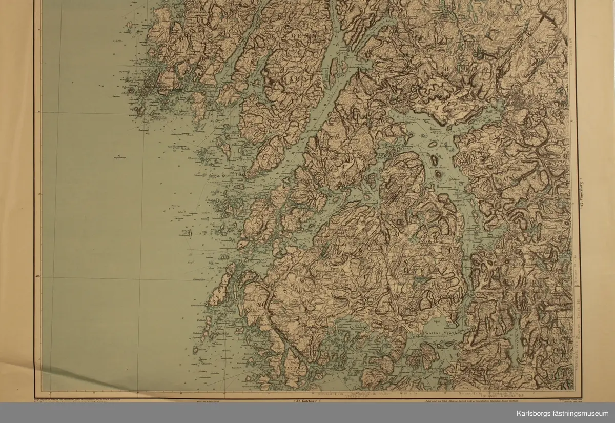 Karta 1:100000 - Karlsborgs fästningsmuseum / DigitaltMuseum